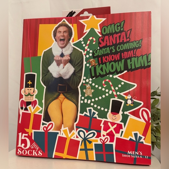 Underwear & Socks | Elf Movie Themed Mens Socks Set Of 15 | Poshmark